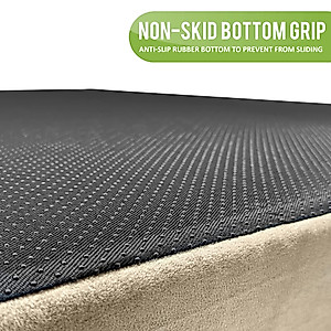 Universal Replacement Washable Large Dog Bed Cover - 36 x 28 x 4 inches - Compatible with Many Orthopedic Memory Foam Dog Bed