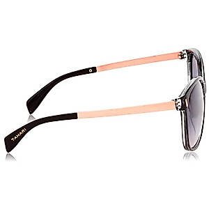 TAHARI womens Th657 UV Protective Cat Eye Women s Sunglasses Wear Year Round Elegant Gifts for Women 60 mm, Black, mm US