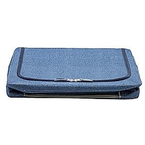 Sorbus Storage Bins with Metal Frame - Stackable & Foldable Clothes Organizer Bags - Oxford Fabric Storage Containers with Large Clear Window & Carry Handles, Organization for Bedroom, Closet, Bedding, Linens, sheet, Pillow, Blanket, Clothes, Books, and t