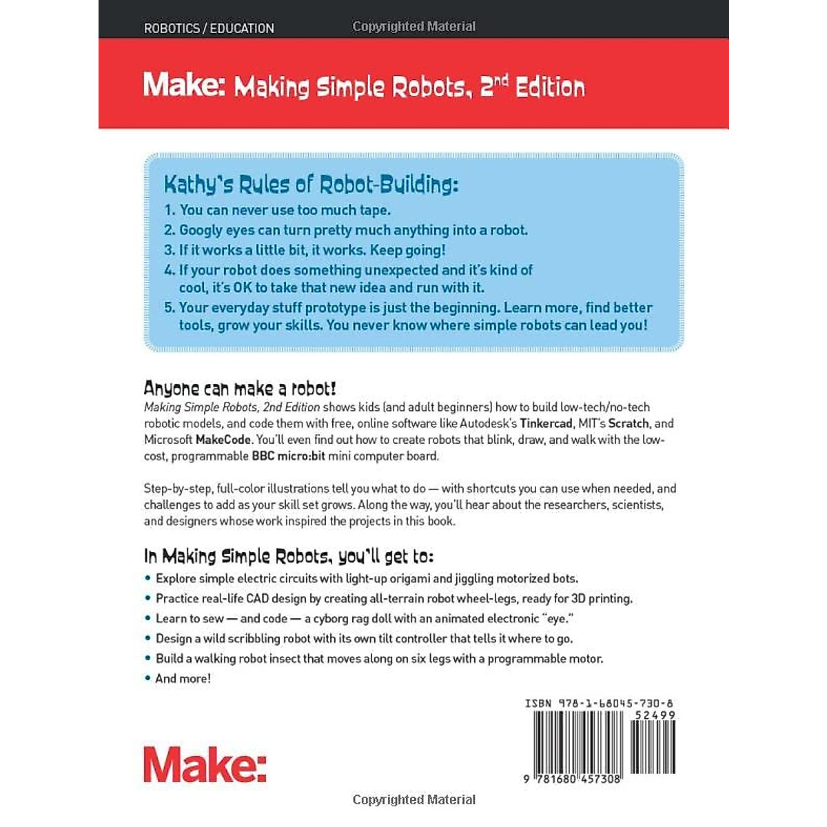 Making Simple Robots: Easy Robotics Projects for Kids Using Everyday Stuff (Make)