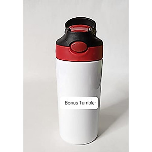12oz Sublimation Tumbler Bulk For Children,Toddlers,Heat Press For Print, Kids Sublimation Tumbler Cups With Handle, Straight Double Wall Kids Sublimation Water Bottle Blanks (Pastel Bonus Pack)