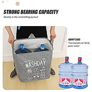 Loading Clothes Storage Box Household Storage Moving Box Wardrobe Finishing Fabric Clothes Cotton Storage Folding Box Extra Large Blanket Storage Bag-75L