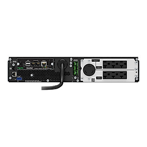 APC 2200VA Smart-UPS Single Phase Online Uninterruptible Power Supply SRT2200RMXLA-NC, Rack Mount UPS with Network Card
