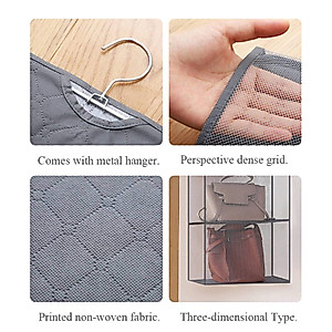 HJTCZHUANYONG Handbag Buggy Bag Handbag Clothes Rack Wardrobe Clothes Rack Three-Dimensional Storage Pannier Bag Wardrobe Handbag Clothes Rack