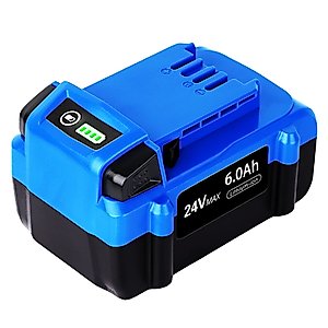 TenHutt 【Upgrade】 6.0Ah Replace Battery for Kobalt 24V Battery MAX KB624-03 KB524-03 KB424-03 KB224-03 KB124-03 0673802 Cordless Tools Lithium Ion Battery[Can't FIT Snow Joe &Sun Joe &Chain Saw]