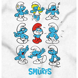 Smurfs Squad Papa Smurfette Cartoon Baby Romper Boys or Girls