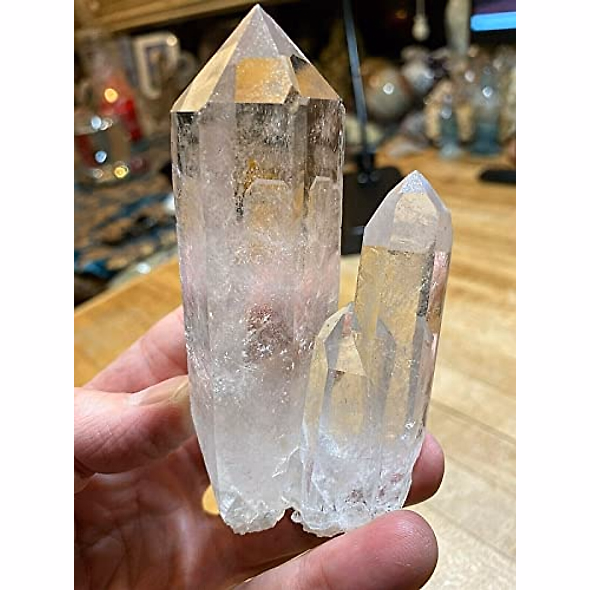 Decor Stone Lemurian Seed Crystal Record Keeper Cathedral Multi Laser Point Specimen 670