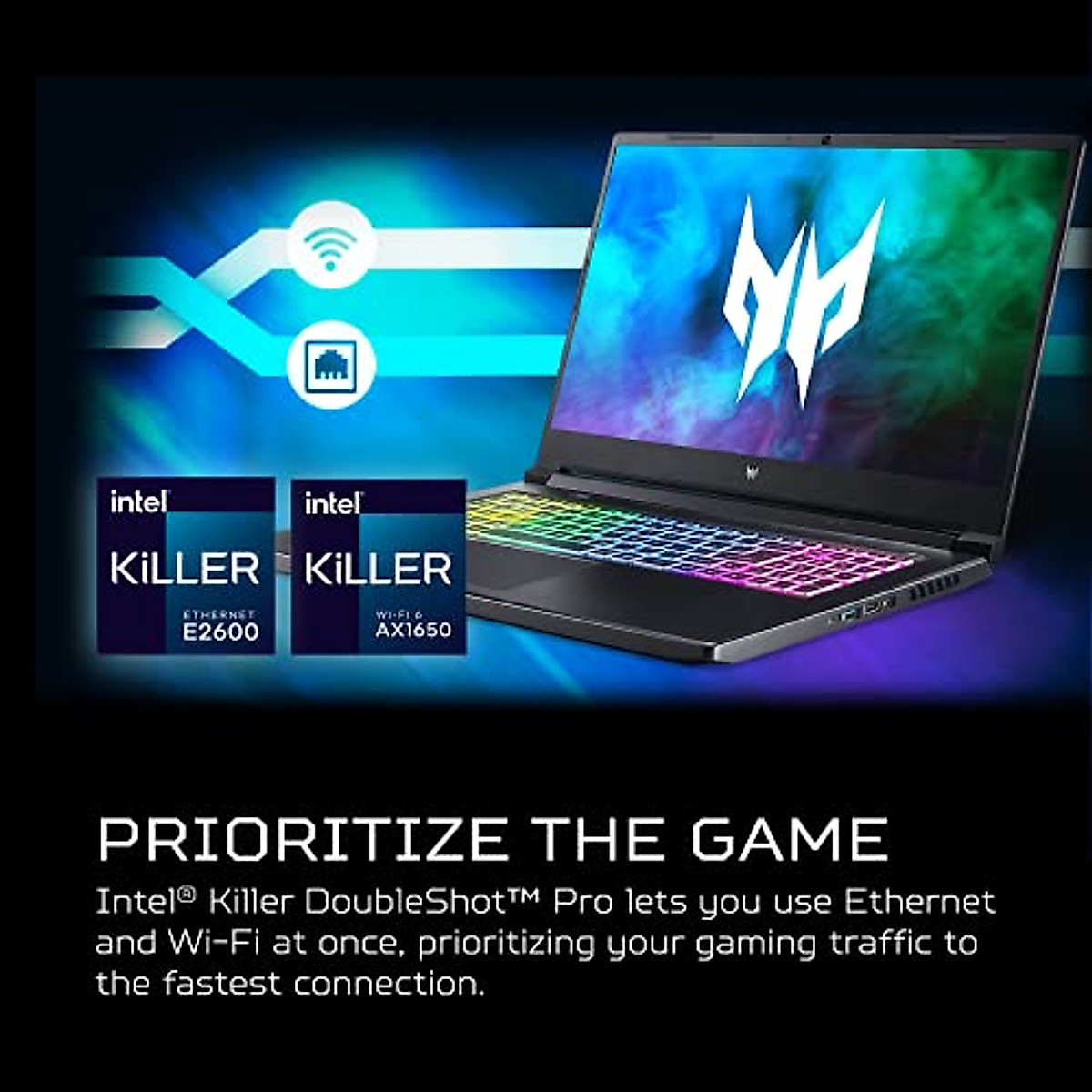 Acer Predator Helios 300 PH317-55-77S4 Gaming Laptop | Intel i7-11800H | NVIDIA GeForce RTX 3070 Laptop GPU | 17.3" QHD 165Hz 3ms IPS Display | 16GB DDR4 | 1TB SSD | Killer WiFi 6 | RGB Keyboard