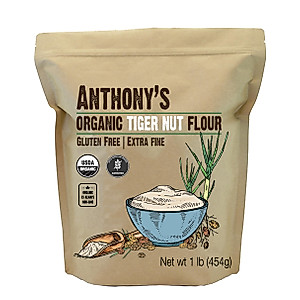 Anthony's Organic Tiger Nut Flour, 1 lb, Gluten Free, Non GMO, Paleo Friendly