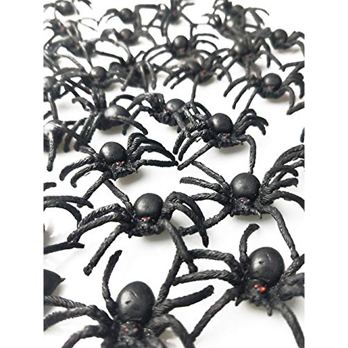 Muzboo Realistic Plastic Spider Toys Halloween Prank Props Small Size Funny Halloween Decorations 30pcs