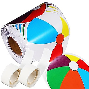 MAGICLULU Bulletin Board Bulletin Borders Stickers Beach Ball Border Trim Summer Blackboard Border Sticker for Party Classroom Wall Decoration Ocean Decor