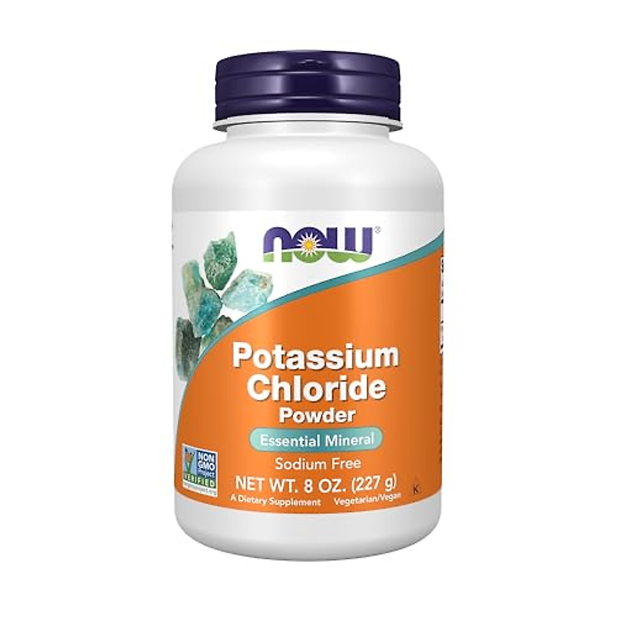 NOW Supplements, Potassium Chloride Powder, Certified Non-GMO, Essential Mineral*, 8-Ounce