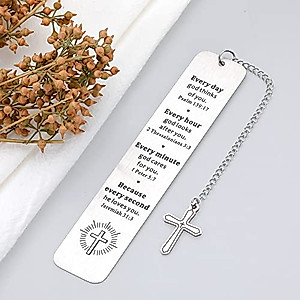Christian Gifts for Women Men Faith Religious Bible Verse Bookmark Baptism Gifts for Kid Teen Girl Boy Catholic Inspirational Bookmark Graduation Gifts for Her Him Son Daughter Church Gifts in Bulk