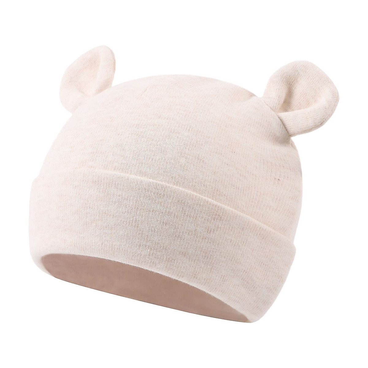 Cotton Newborn Baby Girls Hat Spring Newborn Boys Hat Cute Rabbit Infant Beanie (White+Pink+Khaki(Premiee/Newborn))