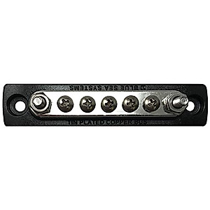 Sherco-Auto Blue Sea 2304 Marine Mini Common Bus Bar 5 X #8-32 Screw 5 Gang 100 Amp