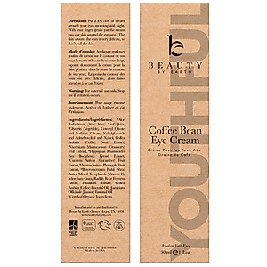 Caffeine Eye Cream for Puffiness & Bags Under Eyes - USA Made with Natural & Organic Ingredients, Under Eye Cream for Dark Circles with Glycerin & Vitamin E, Brightens & Refreshes Under Eye Area