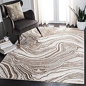 Safavieh Meadow Collection 8' x 10' Beige/Brown MDW564B Modern Abstract Area Rug