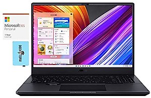 ASUS ProArt Studiobook H7600ZX Home & Business Laptop (Intel i7-12700H 14-Core, 64GB DDR5 4800MHz RAM, 4TB PCIe SSD, GeForce RTX 3080 Ti, 16.0" 60Hz Win 11 Pro) with MS 365 Personal, Hub