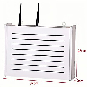 NOYHHAV WiFi Wall Router Storage Box Decorative WiFi Hider Wall Mounted Headboard Shelf Floating Shelves White Shelf
