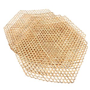 Hemoton 6pcs Bamboo Mat Kitchen Table Place Pad Vintage Wooden Placemat Dumplings Pastry Mesh Pans Divider Mat Bamboo Coaster Wooden Serving Trays Decorative Dish Mat Food Oil Wedding