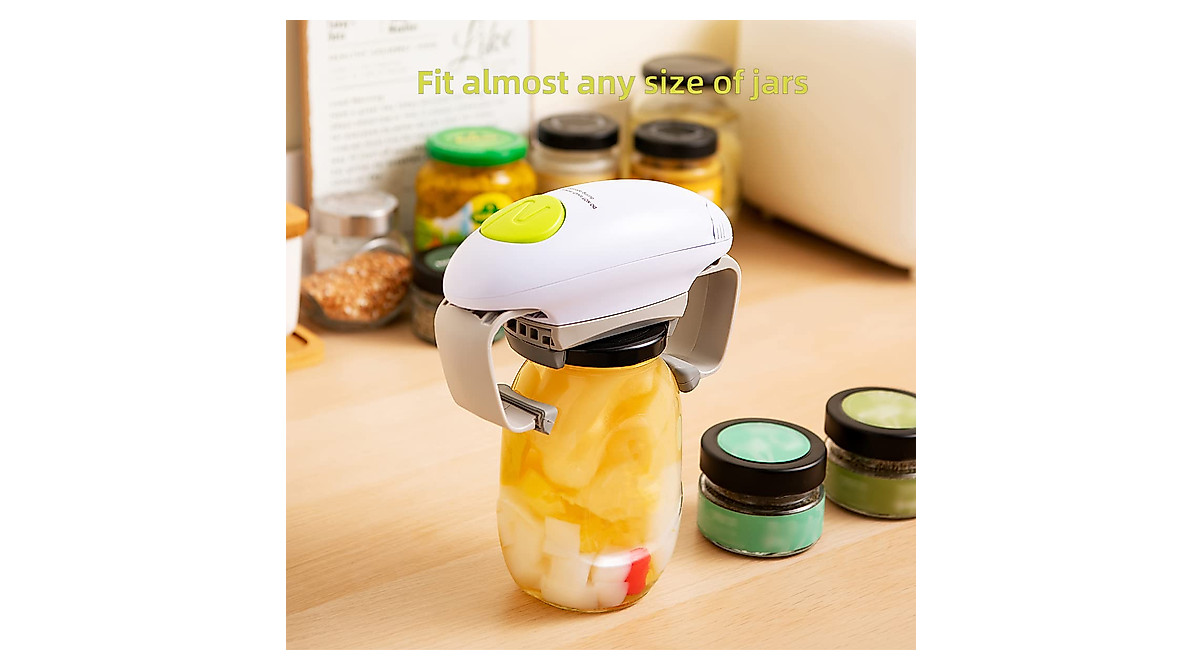 Wingosoph Electric Jar Opener - Easy Automatic Kitchen Gadget for Seniors