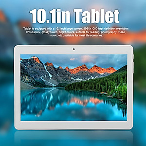 CHICIRIS 10.1in Tablet, Rose Gold 1960x1080 IPS 100240V HD Tablet for Playing (US Plug)