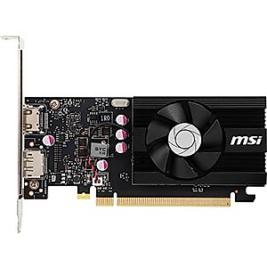 MSI Gaming GeForce GT 1030 4GB GDRR4 64-bit HDCP Support DirectX 12 DP/HDMI Single Fan OC Graphics Card (GT 1030 4GD4 LP OC)