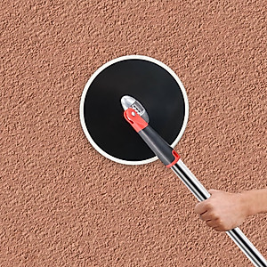 SCOTTCHEN Drywall Sander 9 Inch Radial Round Pole Sander for Dry Wall Include 3pcs Sanding Sheets 80，100，150 Grits