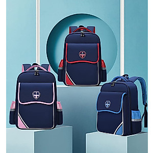 bdhjzytt Tiantian new school bag for students, best for kindergarten elementary school students, light and waterproof (Red)