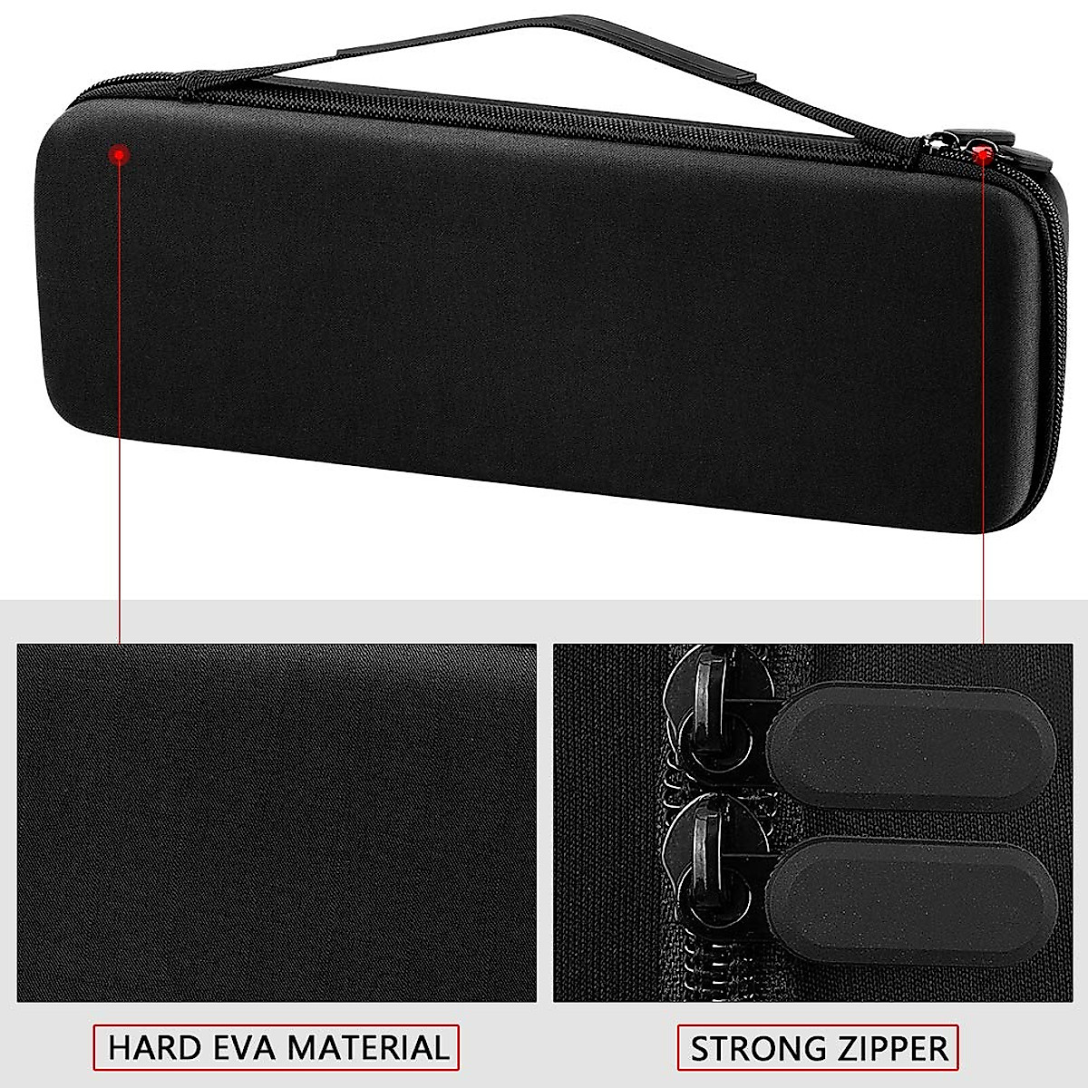 COMECASE Grooming Clipper Blade Case Holder Organizer - Hard Travel Carrying Storage Holds 12 Blades - Upgrade