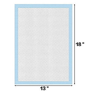 Bolux Dog and Puppy Training Pads, 13”×18” Disposable Dog Pee Pads, 100/Counts Ultra Absorbent & Leak-Proof Pet Underpads, Dry Quickly Pee Pad for Dog Cats Rabbits or Other House Training Pets