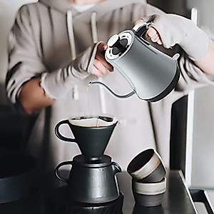 Gooseneck Electric Kettle, 1000W Fast Boiling Tea Kettle Electric with Auto Shut-Off, Boil-Dry Protection, Leak-Proof 304 Stainless Steel Electric Kettle Hot Water Kettle Electric for Pour-Over Coffee