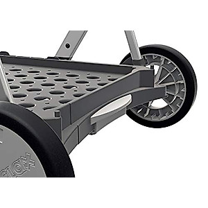 CLAX® The Original | Made in Germany | Multi Use Functional Collapsible Carts | Mobile Folding Trolley | Storage Cart Wagon | Shopping Cart with 2 Storage Crates | platform truck (Light Grey)