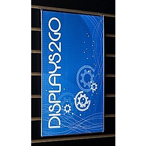 Slatwall Sign 11”w x 18”h x 1/2”d Clear Acrylic Slat Wall Picture Frame Holds 11”w x 17”h Images – Sold in Case Packs of 5 Units – Plexiglas Poster Holder Mounts Directly into The Slot
