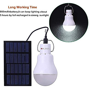 Solar Camping Light for Balcony Deck Patio Umbrella Lights Garden Shed Barn Outdoor Indoor Night Light Emergency Pet House Light