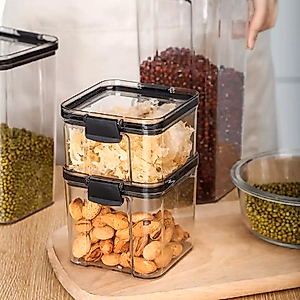 6PCS Food Storage Containers Set with Lids, Ideal for Kitchen Pantry Organization and Storage