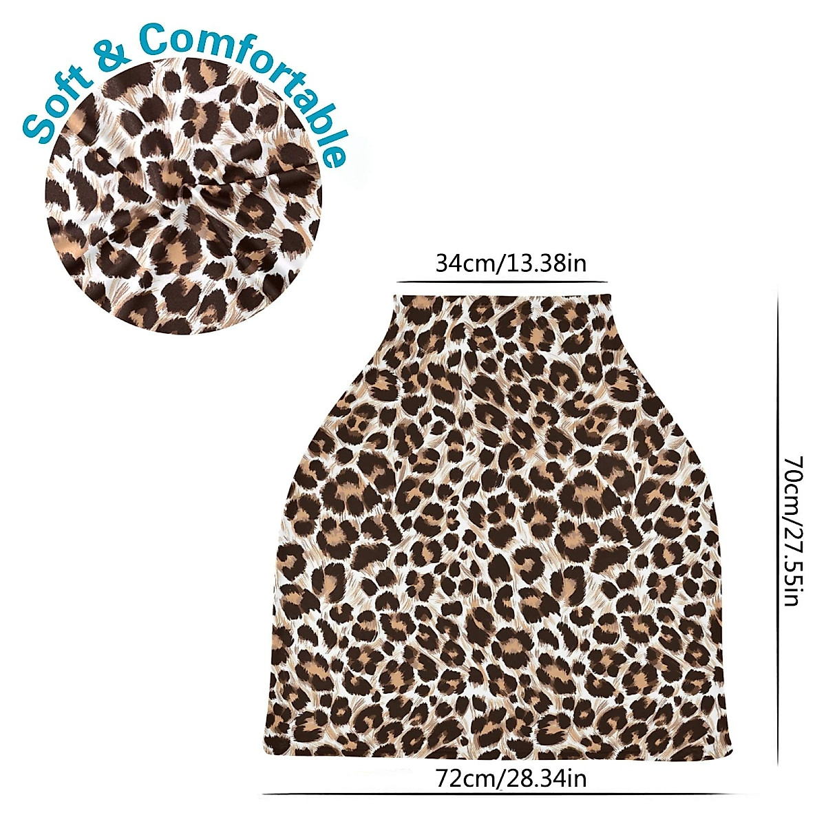 Nursing Cover Breastfeeding Scarf Leopard Cheetah Print- Baby Car Seat Covers, Stroller Cover, Carseat Canopy (0mb7a)