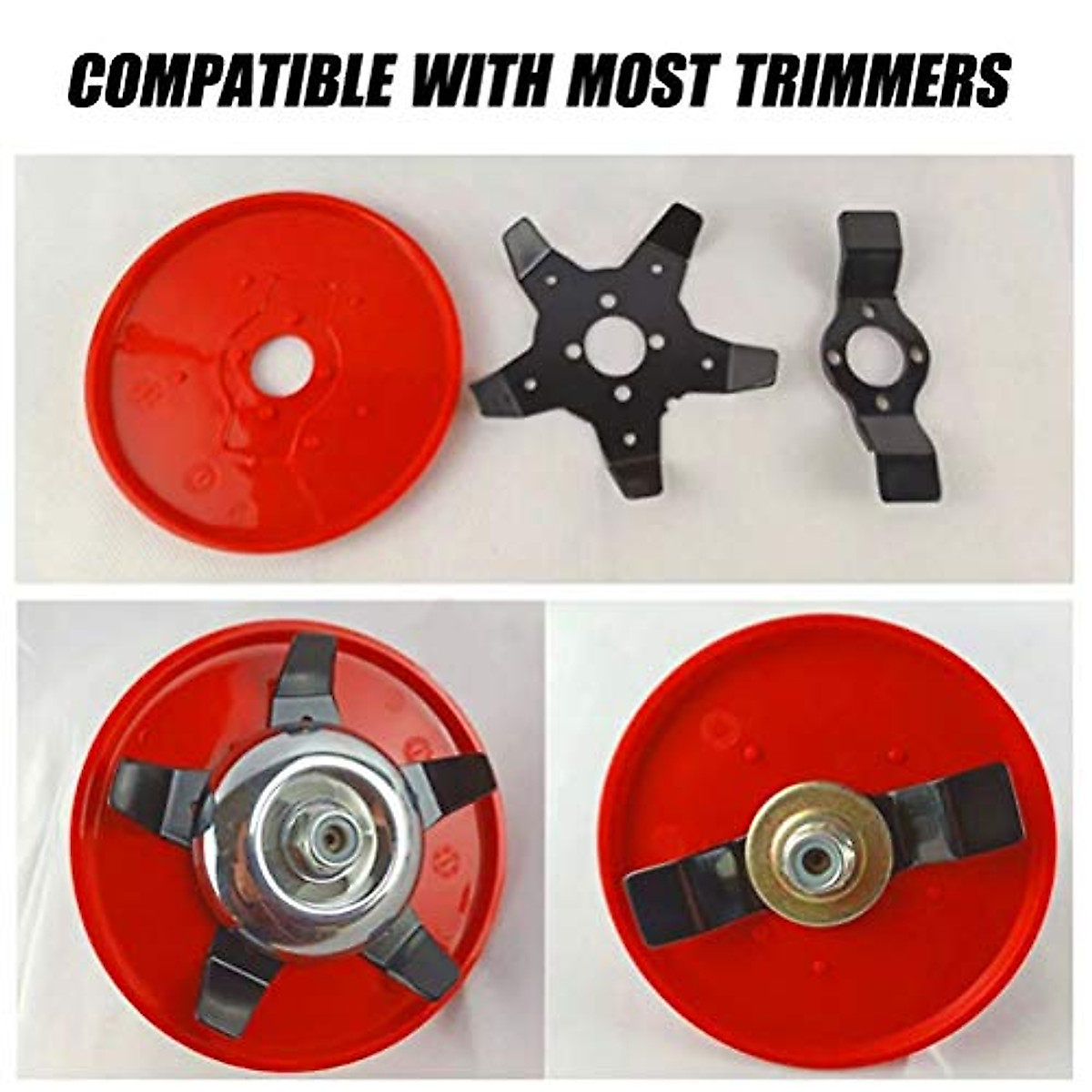 Trimmer Head Weeding Tray, Grass Weeding Mower Tray Manganese Steel Blade Trays for Garden Lawn Edge Weed Brush Tray Lawnmower Weed Cutter Head Tray Plate Mower Brushcutter Accessories