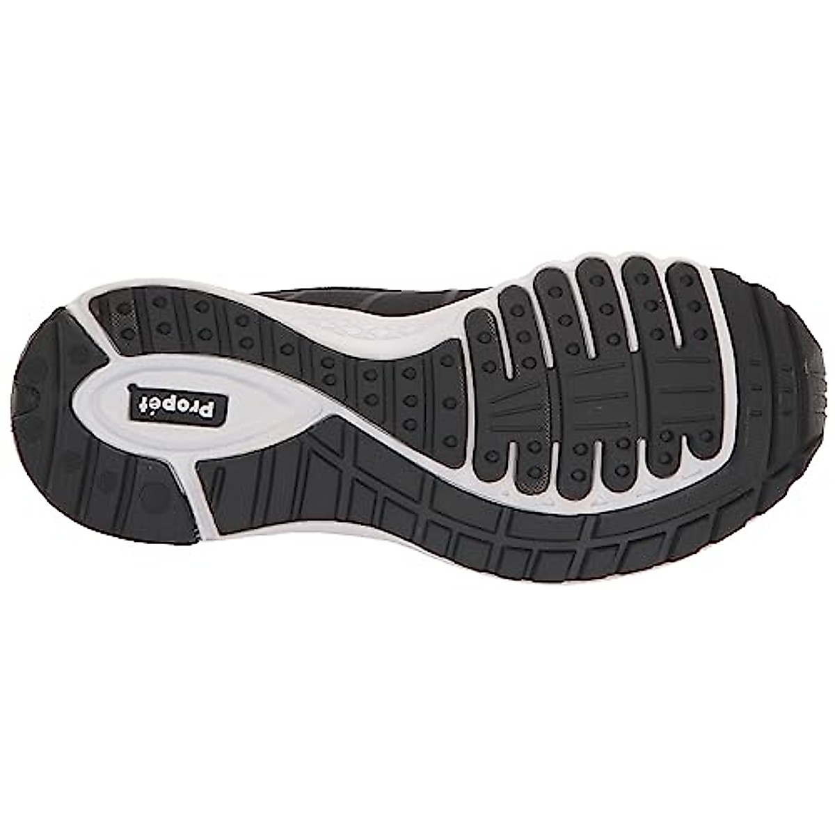 Propet Women's Propet One Twin Strap Athletic Shoes, Black/Grey, 9 XX-Wide US