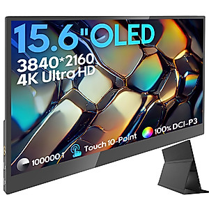 ZSCMALLS Portable Monitor 15.6 Inch Full HD 1080p HDR Gaming Monitor, USB Type C Mini HDMI Computer Display IPS Screen with Stereo Speakers for PS3 PS4 Xbox Raspberry Pi Laptop PC MAC Red