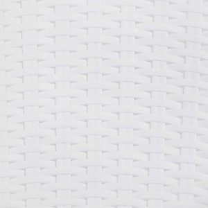 Sunnydaze Segesta All-Weather Plastic Outdoor Dining Chair - Commercial Grade Faux Wicker Design Armchair - Lawn and Garden Chair - Indoor/Outdoor Use - White - 2 Chairs