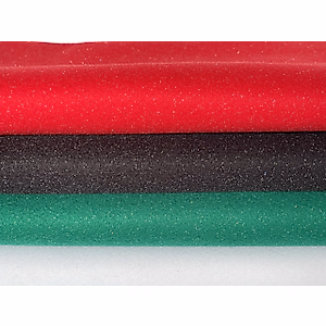 FabricLA | Glitter Felt Fabric | Glitter Fabric | Felt Fabric by The Yard | Sparkling Shimmery Felt Fabric | 36X60 Inch Wide | White