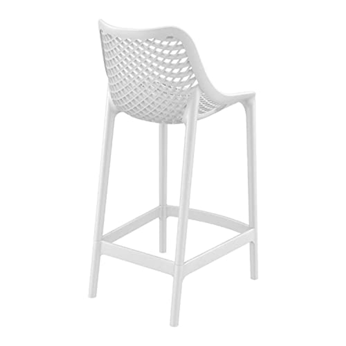Compamia Air Patio Counter Stool in White (Set of 2)