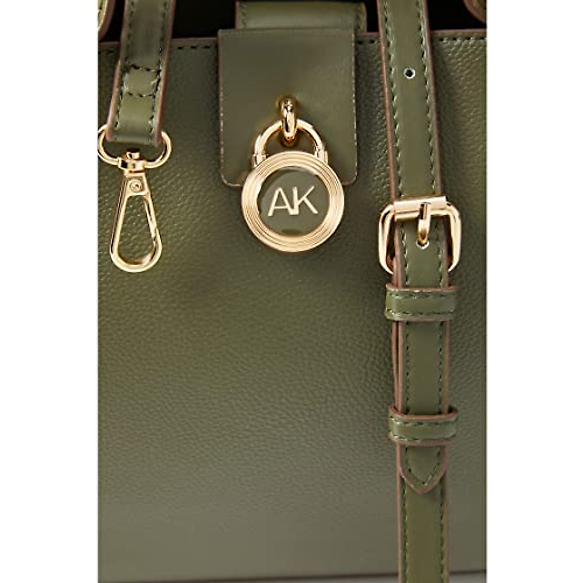 Anne Klein AK Lock Satchel, Moss
