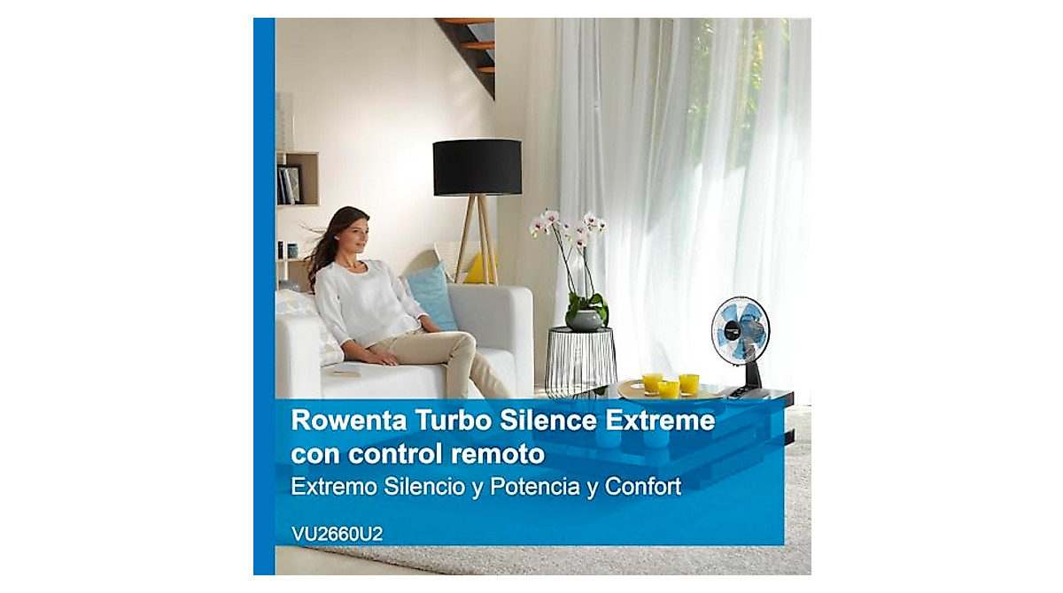 Rowenta Turbo Silence Desk Fan - Ultra Quiet & Powerful