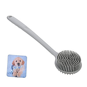 FOMIYES 3pcs Long Double Massage or Wash Men Hook Convenient Dry with Exfoliating Grey Brushing Portable Shower Household Bathing Cleaning Dual-Sided Back Greasy Soft Skin Body