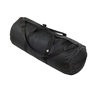 North Star Sports SD1842 Diamond Ripstop Standard Duffle Gear Bag 18"H x 18"W x 42"L, 175 Liter, Midnight Black Duffel Northstar Bags