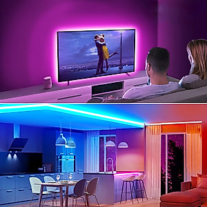 Led Strip Lights 32.8ft 10m Color Changing Non Waterproof LED String Lights with Remote and Power Supply for Home, Bedroom, Kitchen, Christmas