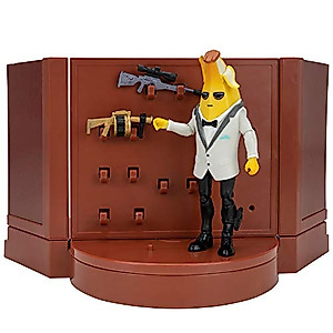 FORTNITE Agent’s Room , Includes 2 (4-inch) Articulated Agent Peely Figures, Playset with Secret Passageway, Legendary Accessories, Weapons, Accessory Storage