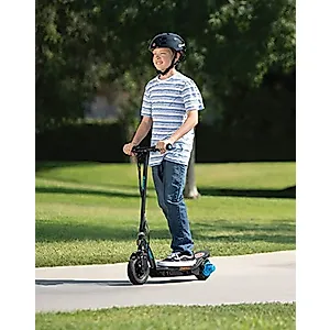 Razor Power Core E100 Electric Scooter for Kids Ages 8+ - 100w Hub Motor, 8" Pneumatic Tire, Up to 11 mph and 60 min Ride Time, For Riders up to 120 lbs